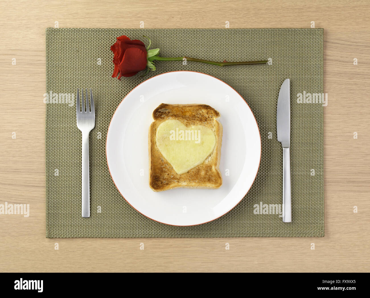Table Setting ready to go Stock Photo - Alamy