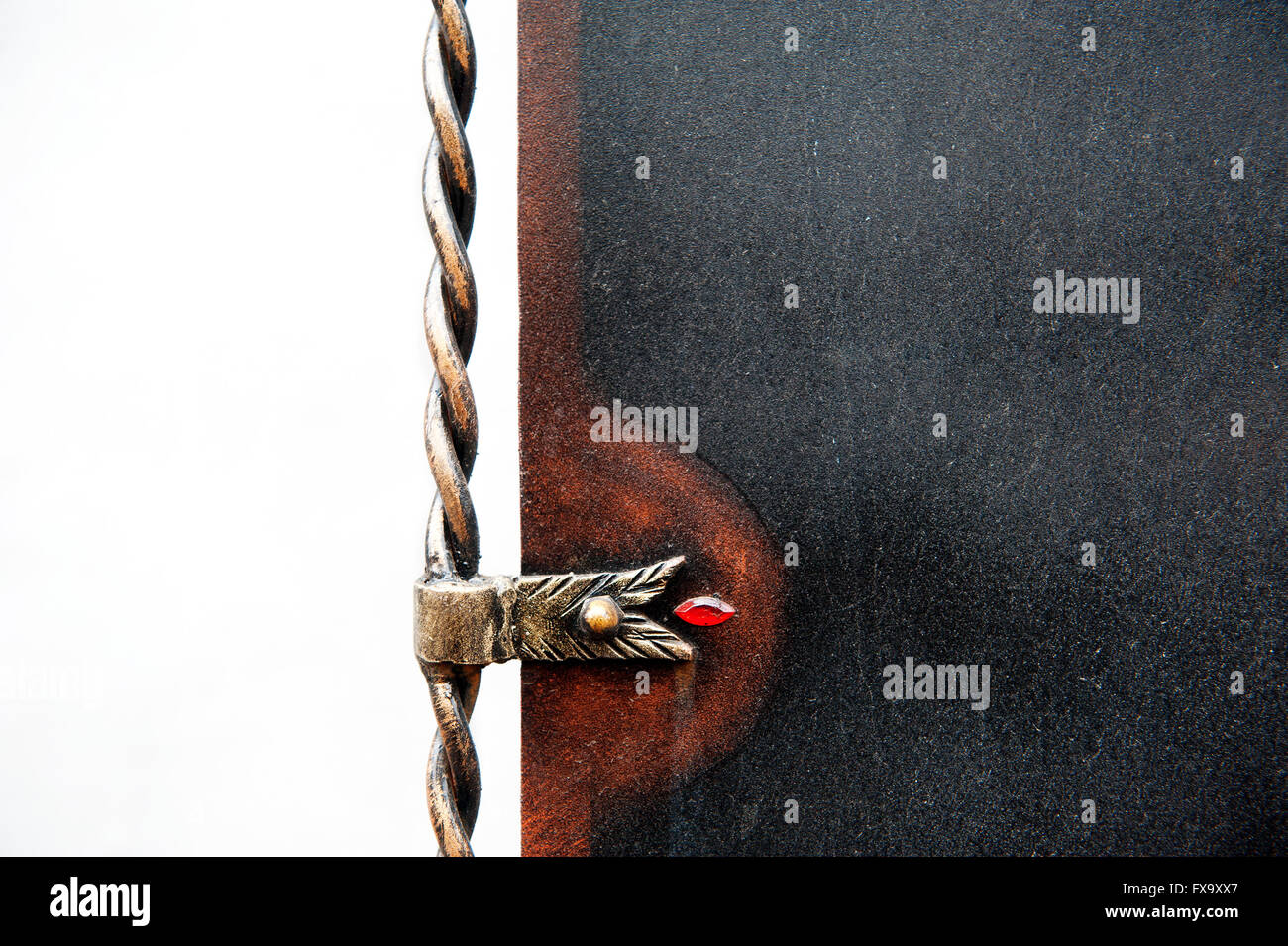 element metal ornament decoration on the door Stock Photo - Alamy