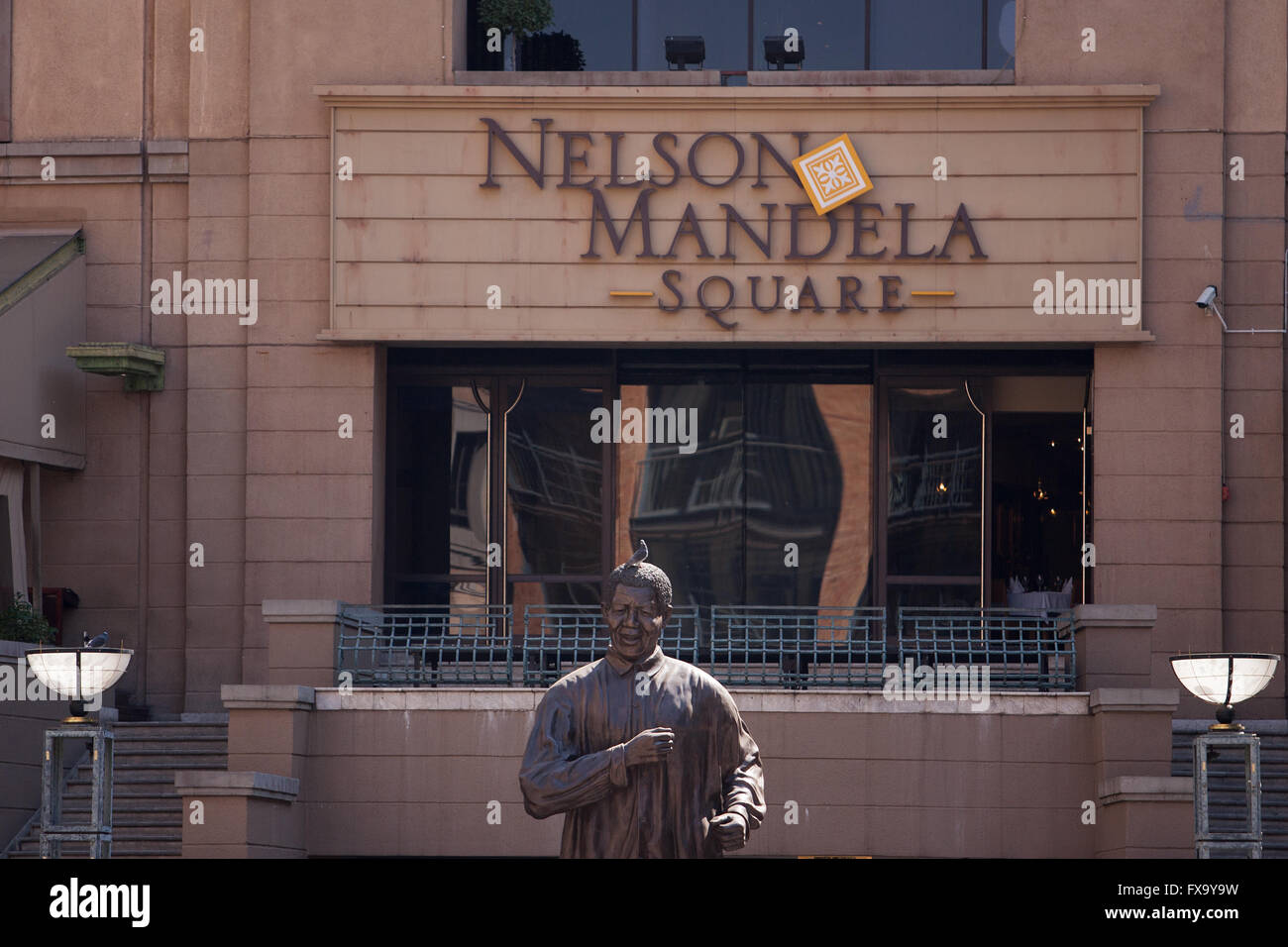 The Nelson Mandela statue in Nelson Mandela square in Johannesburg ...