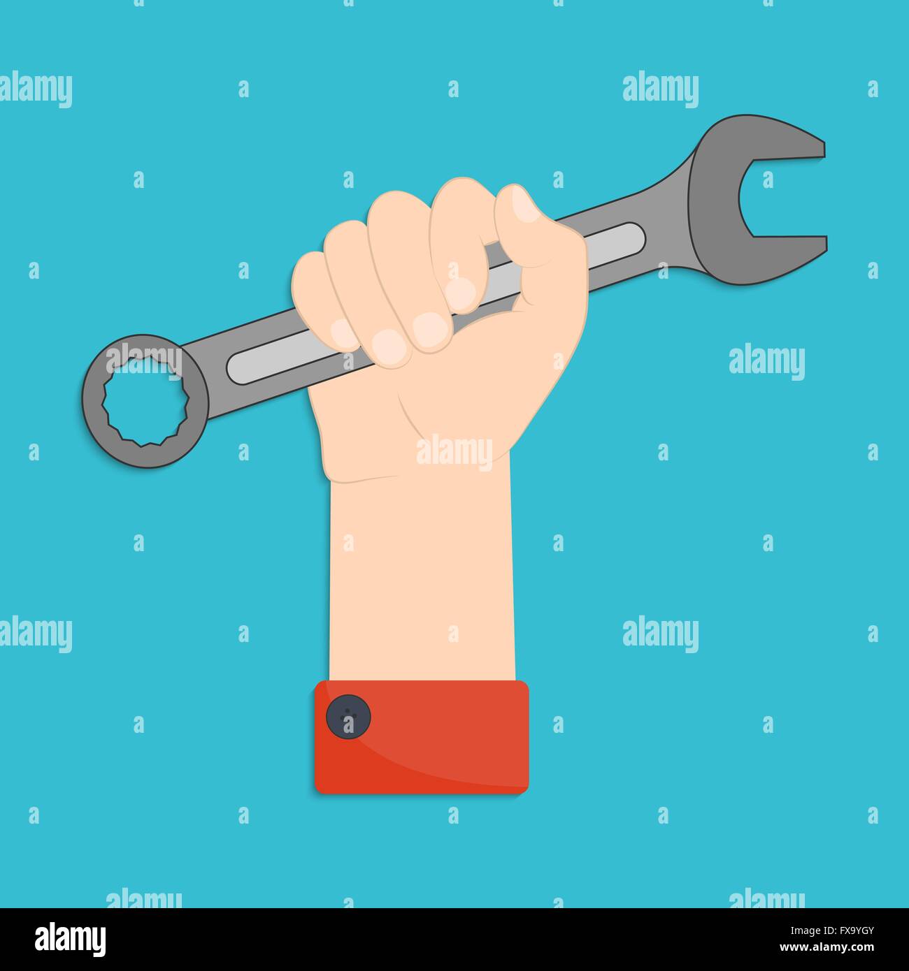 Vintage industrial labour illustration Stock Vector Images - Alamy