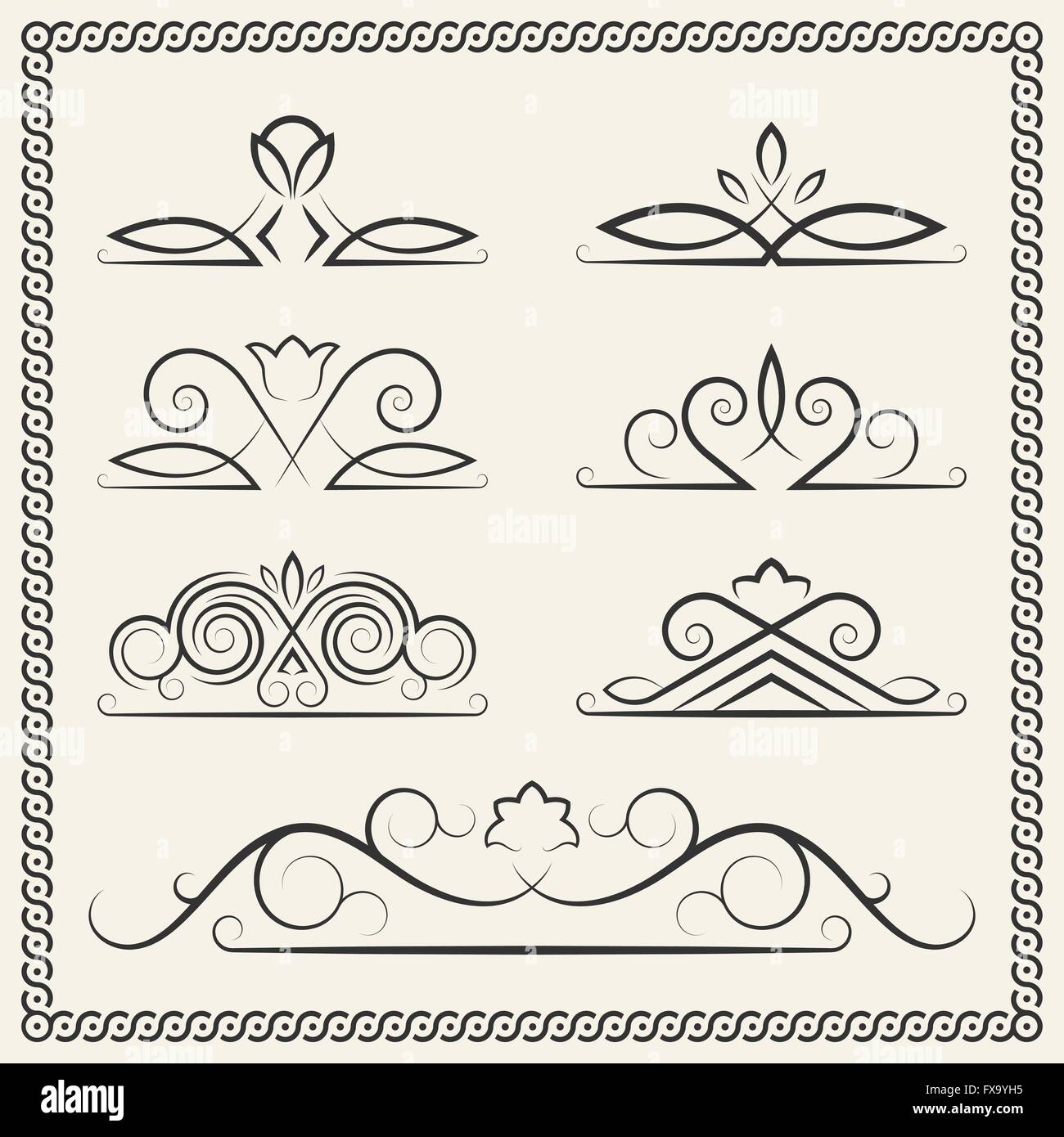 Graphic style elements set Stock Vector Images - Alamy
