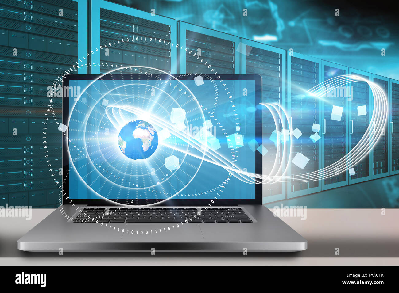 Composite image of a large screen of a computer Stock Photo - Alamy