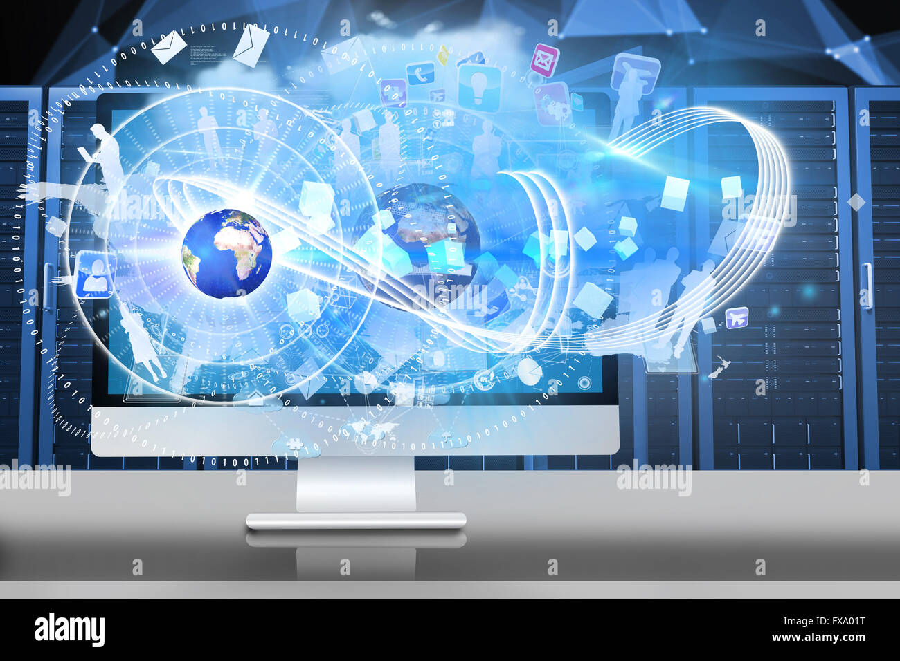 Dark room computer screen glow hi-res stock photography and images - Alamy