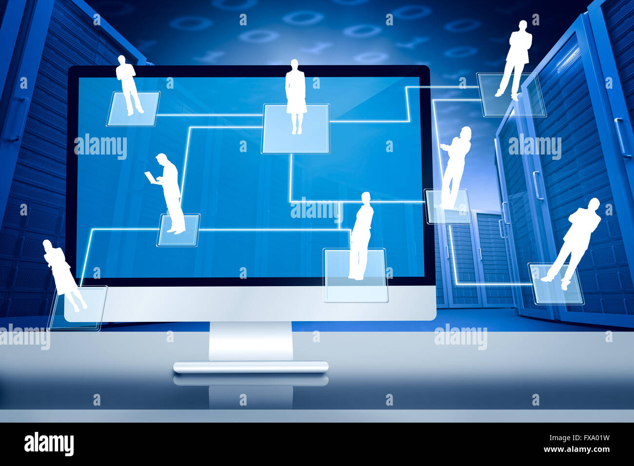 Graphic representation computer network hi-res stock photography and ...
