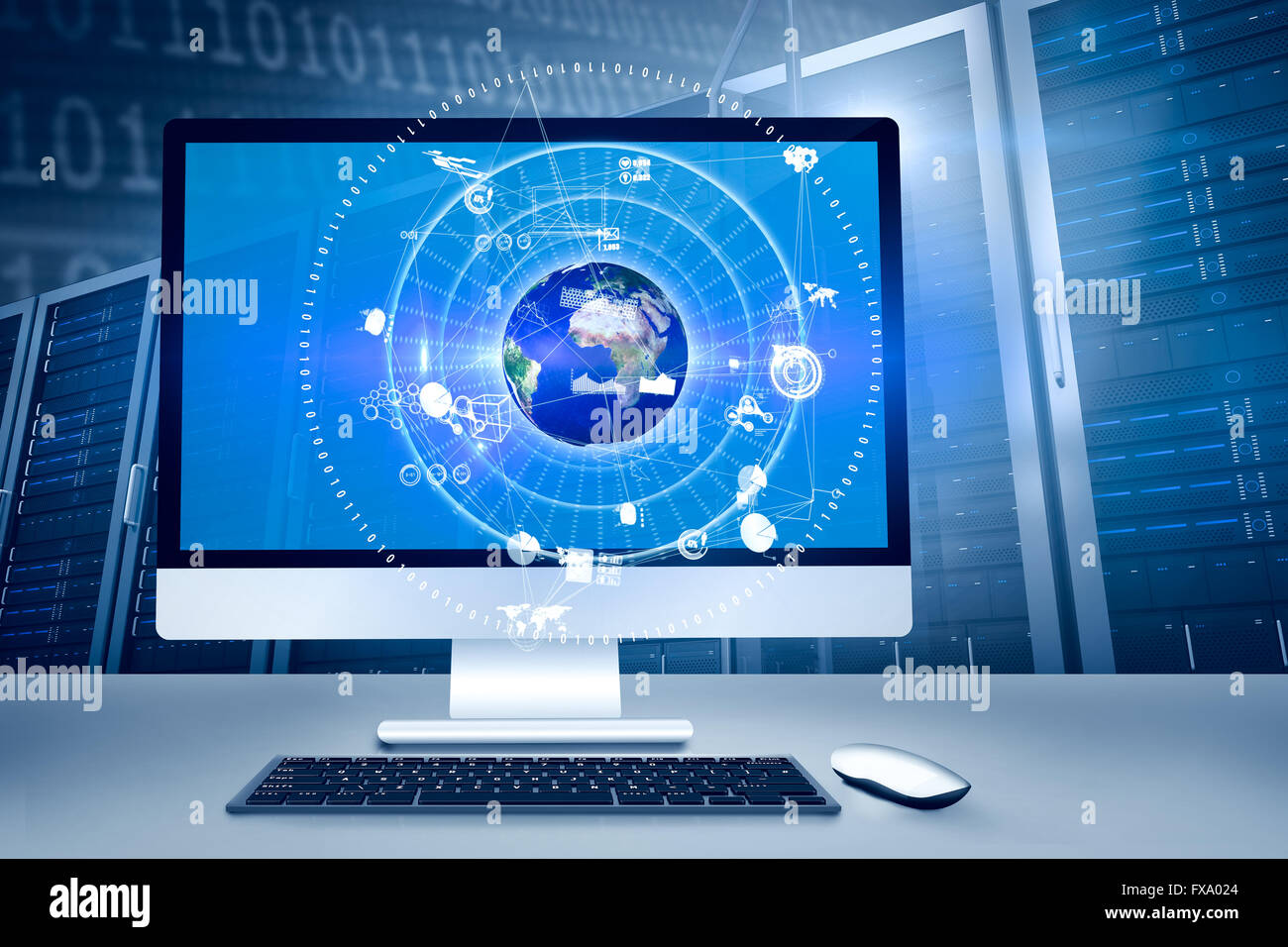 Composite image of computer screen Stock Photo - Alamy