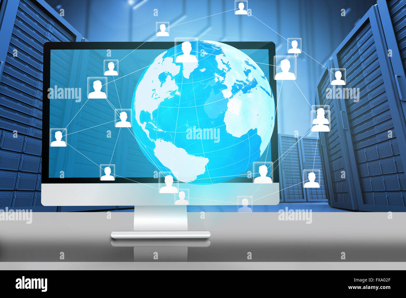 Composite image of computer screen Stock Photo - Alamy
