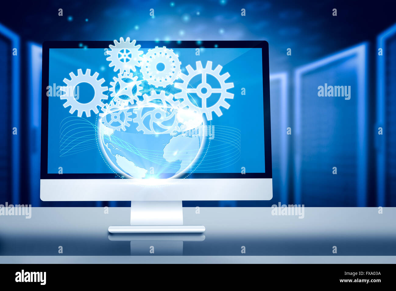 Composite image of computer screen Stock Photo - Alamy