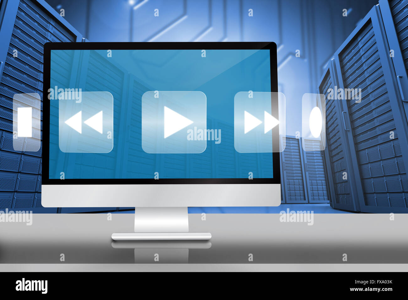 Composite image of computer screen Stock Photo - Alamy