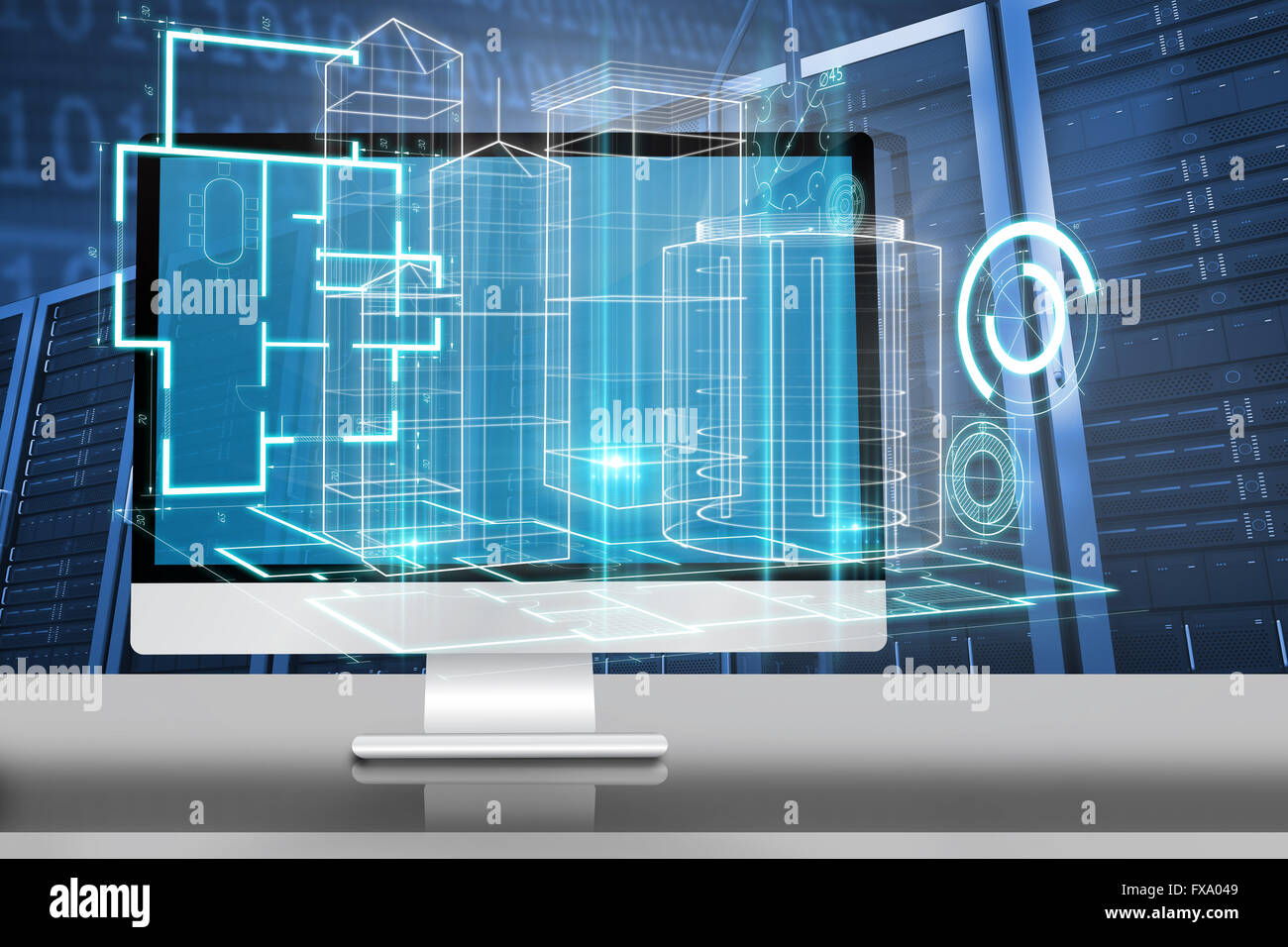 Composite image of computer screen Stock Photo - Alamy