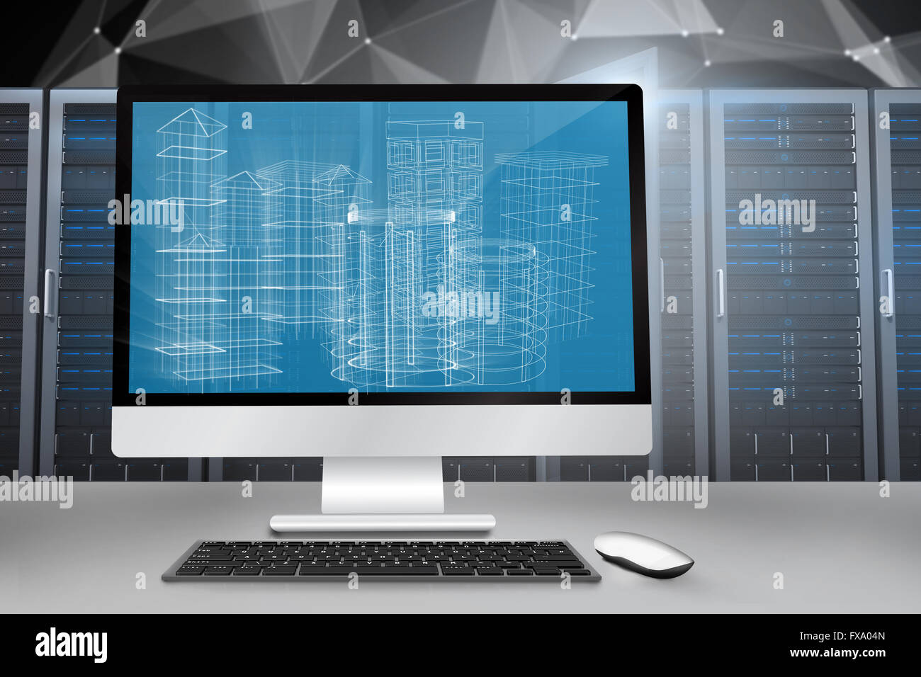Composite image of computer screen Stock Photo - Alamy