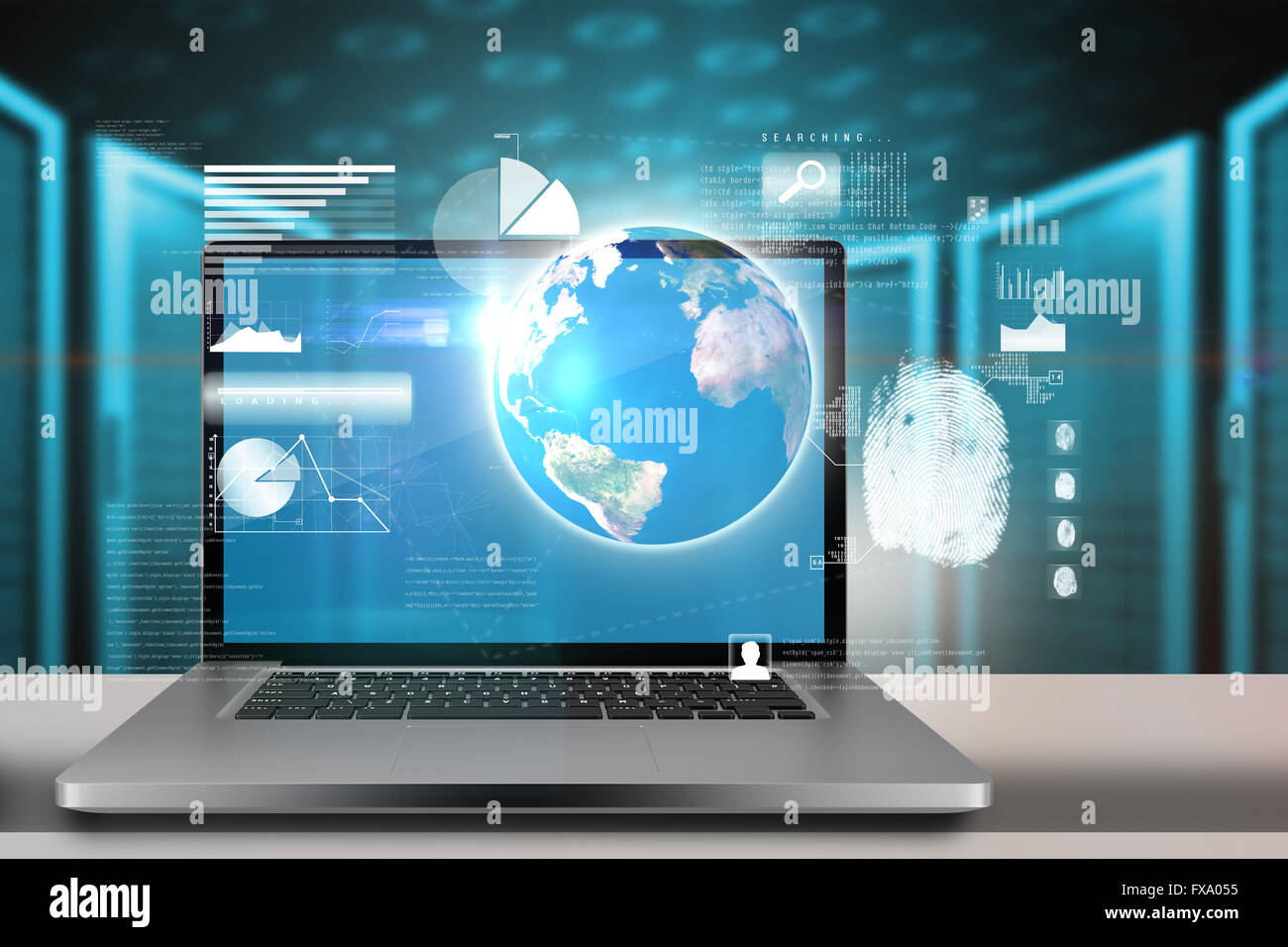 Composite image of a large screen of a computer Stock Photo - Alamy