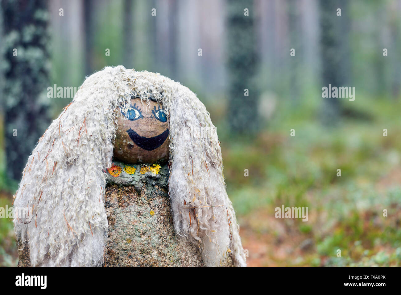 Troll in Swedish forest Stock Photo - Alamy