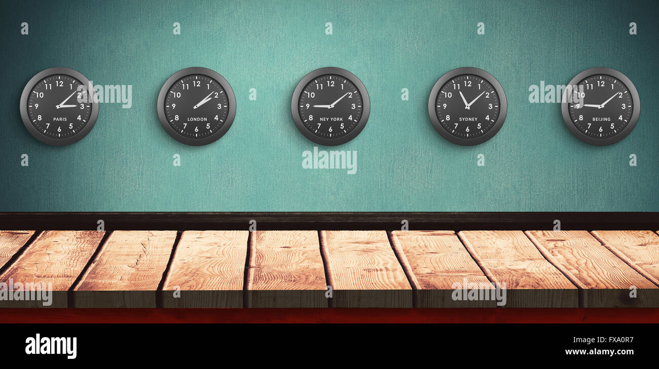 Five clocks hi-res stock photography and images - Alamy