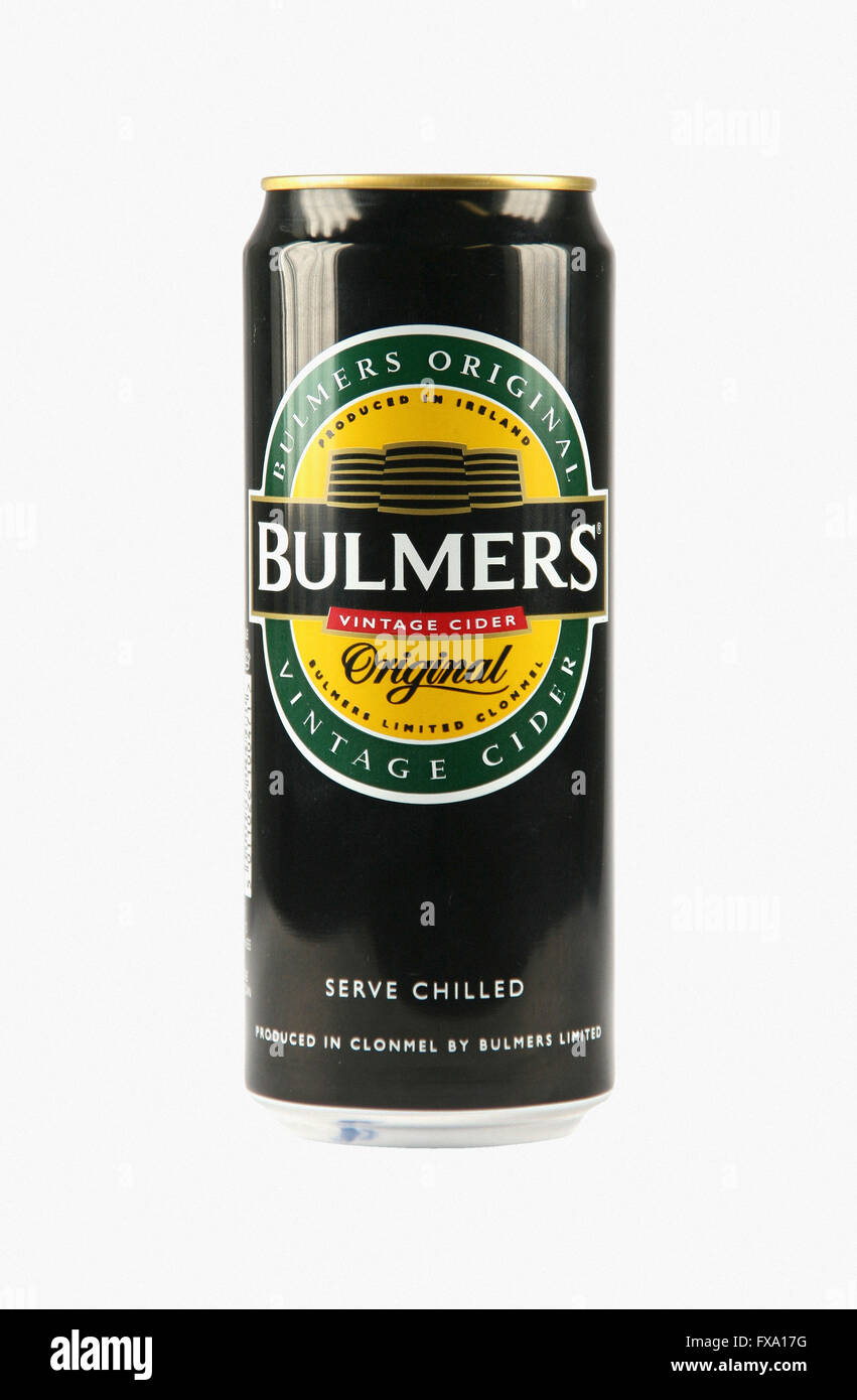 Bulmers Vintage cider can Stock Photo - Alamy