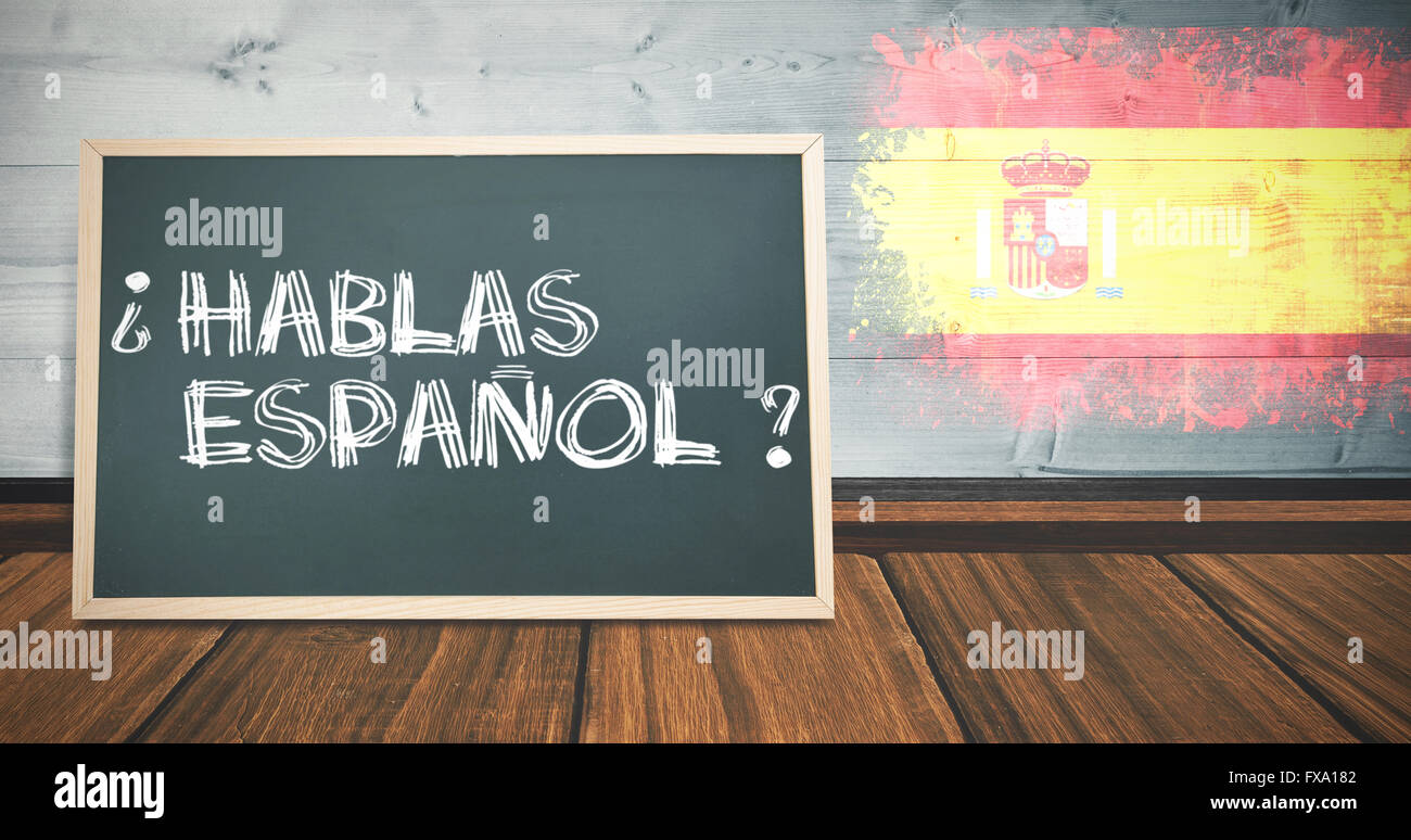 Composite image of hablas espanol Stock Photo - Alamy