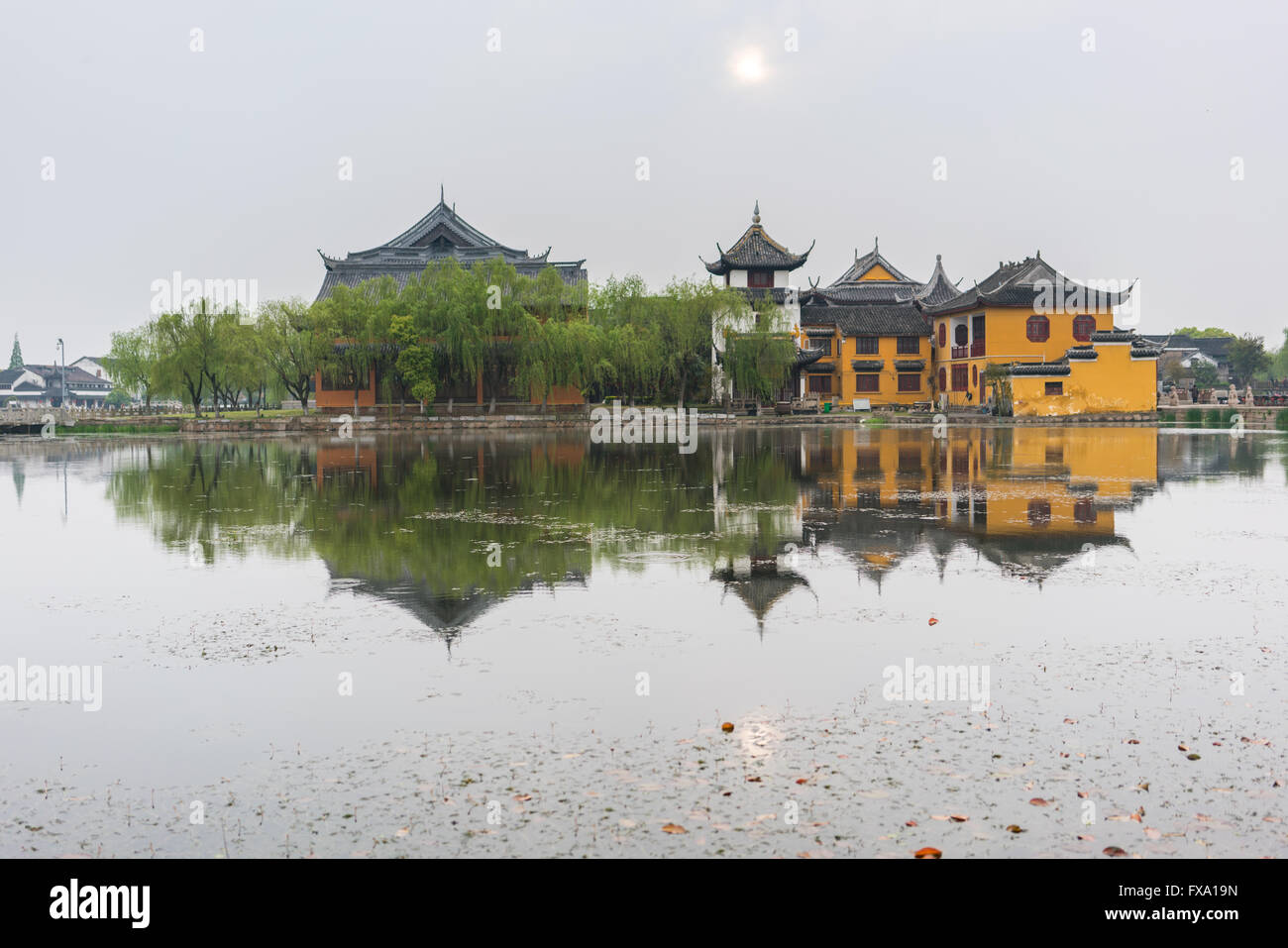 temple in jinxi town of suzhou city Stock Photo - Alamy