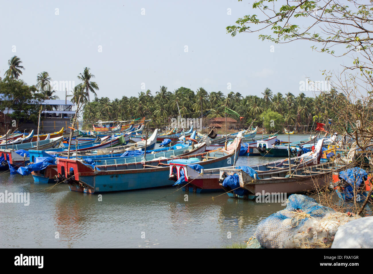 Chaliyam Fishing Centre Stock Photo - Alamy
