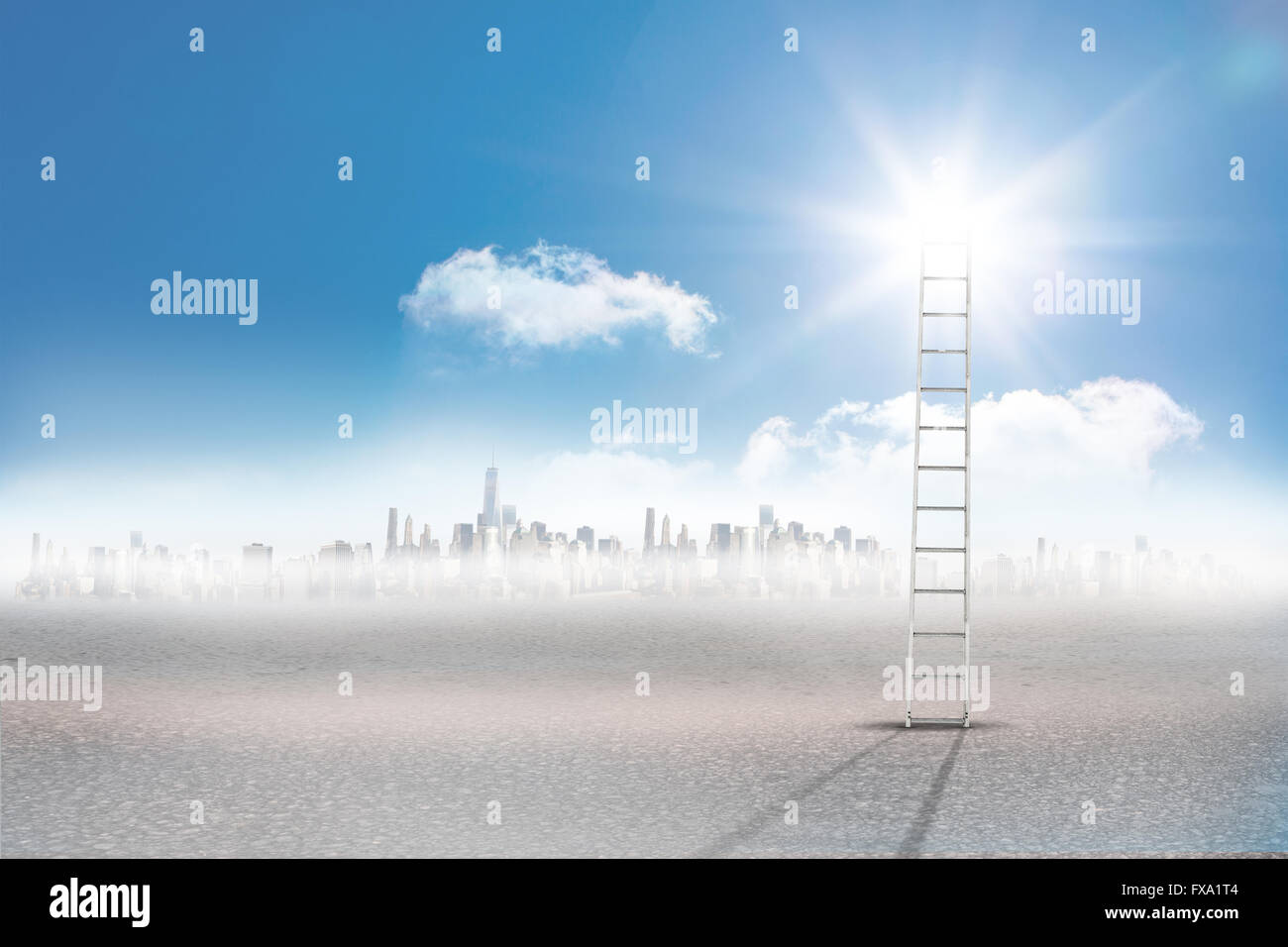 Composite image of a ladder Stock Photo - Alamy
