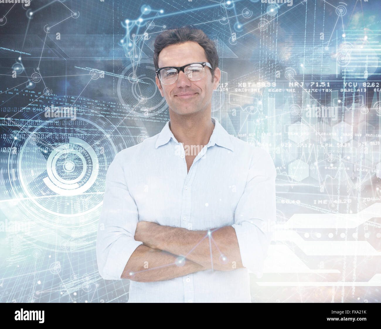Confident business man arms hi-res stock photography and images - Alamy