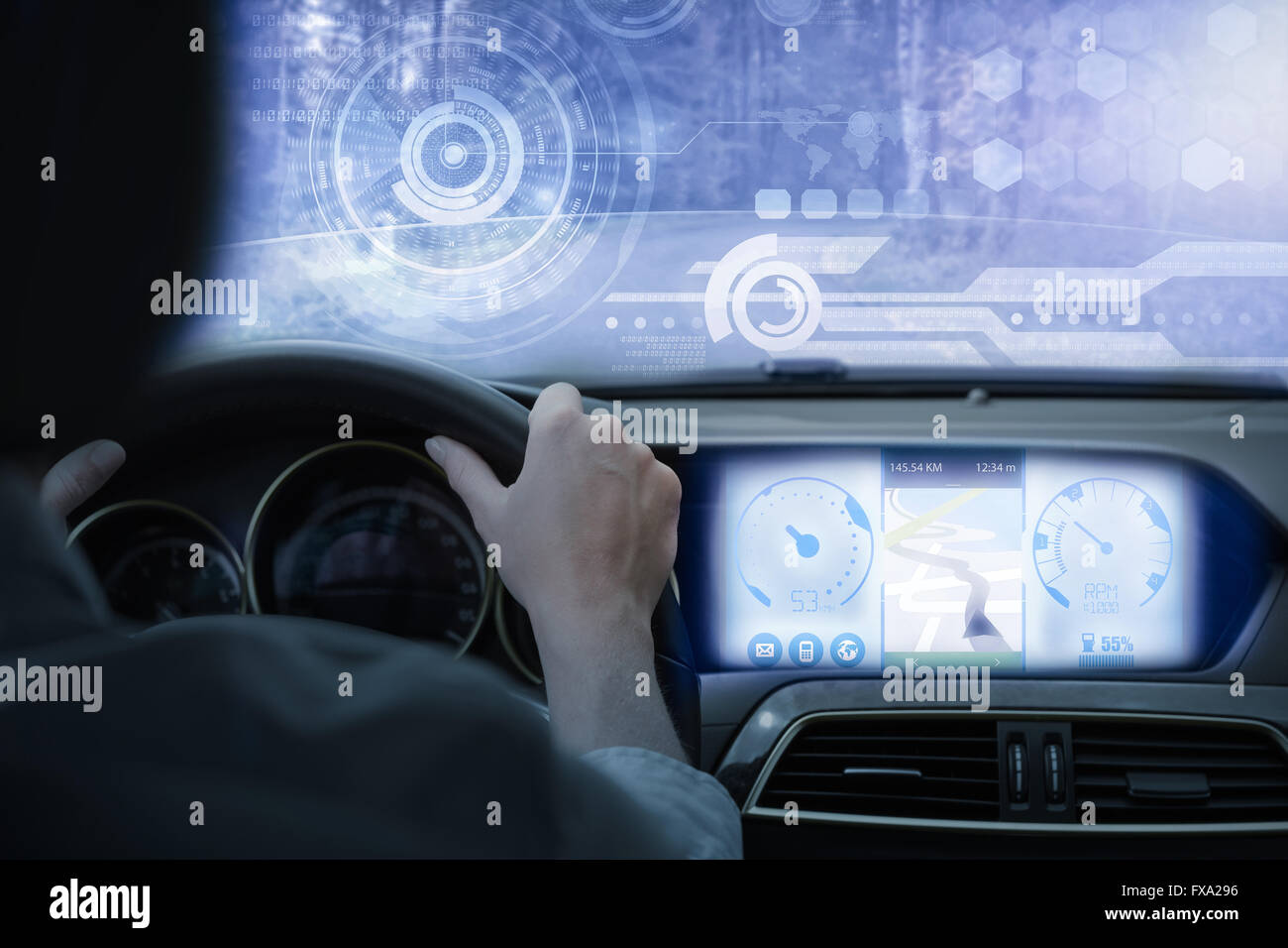 Composite image of technology interface Stock Photo - Alamy