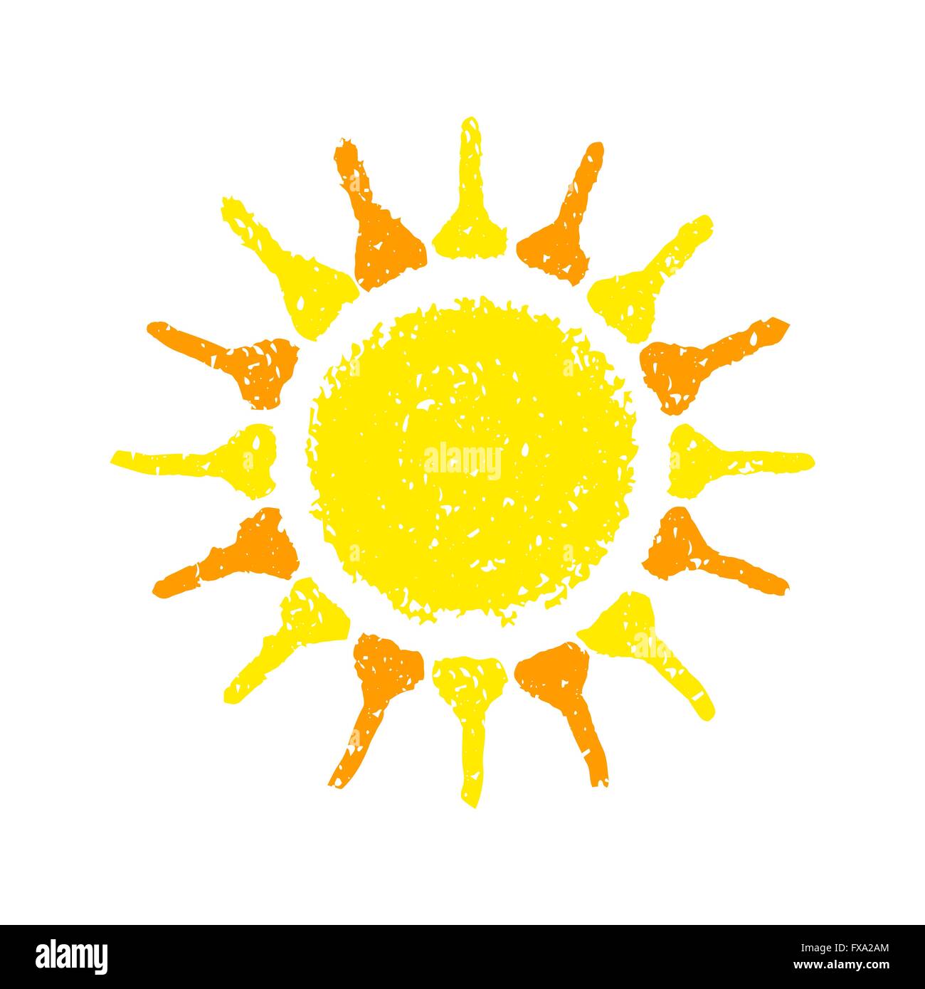 Hand Drawn Sun Stock Vector Image & Art - Alamy