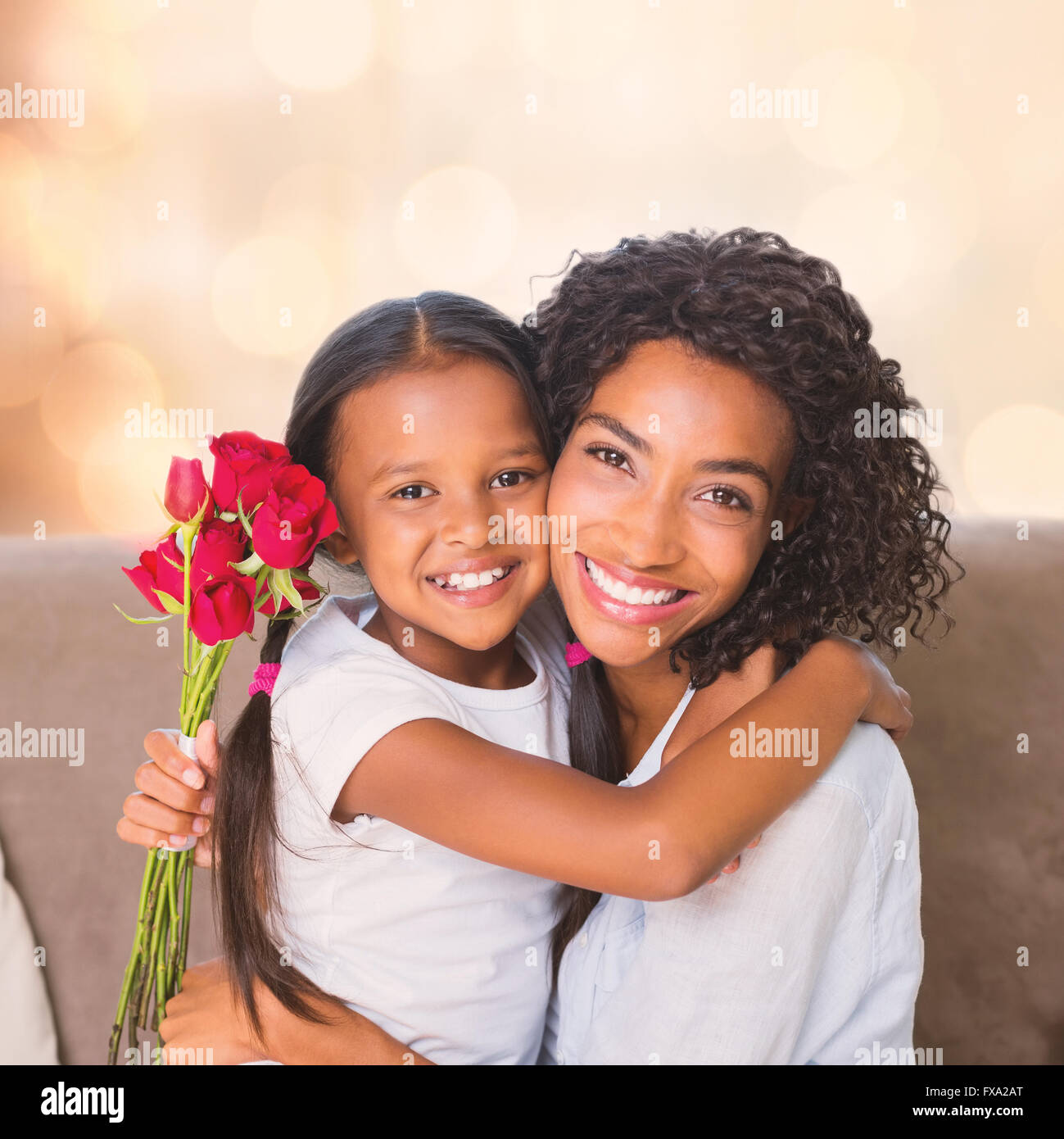 Mother giving a gift to her daughter hi-res stock photography and ...