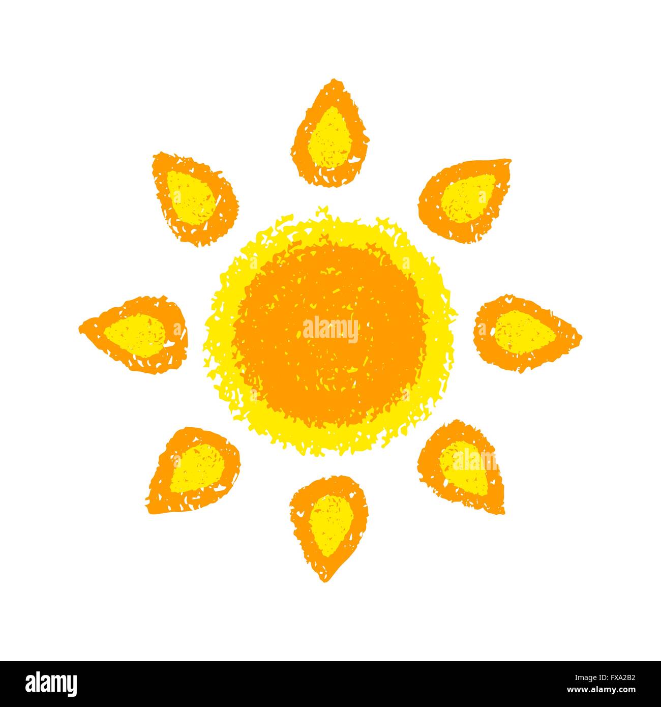 Hand Drawn Sun Stock Vector Image & Art - Alamy