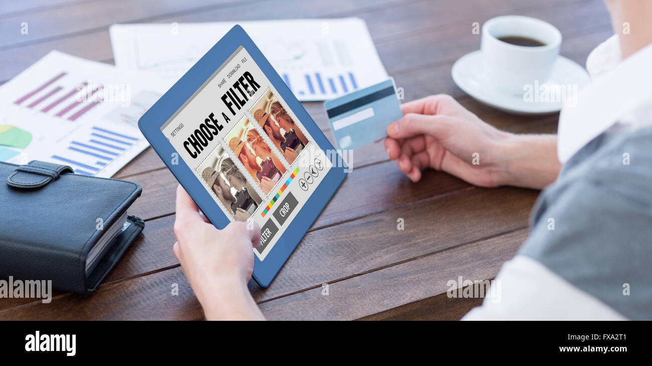 Composite image of smartphone app menu Stock Photo - Alamy