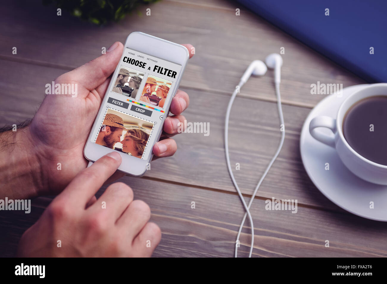 Composite image of smartphone app menu Stock Photo - Alamy
