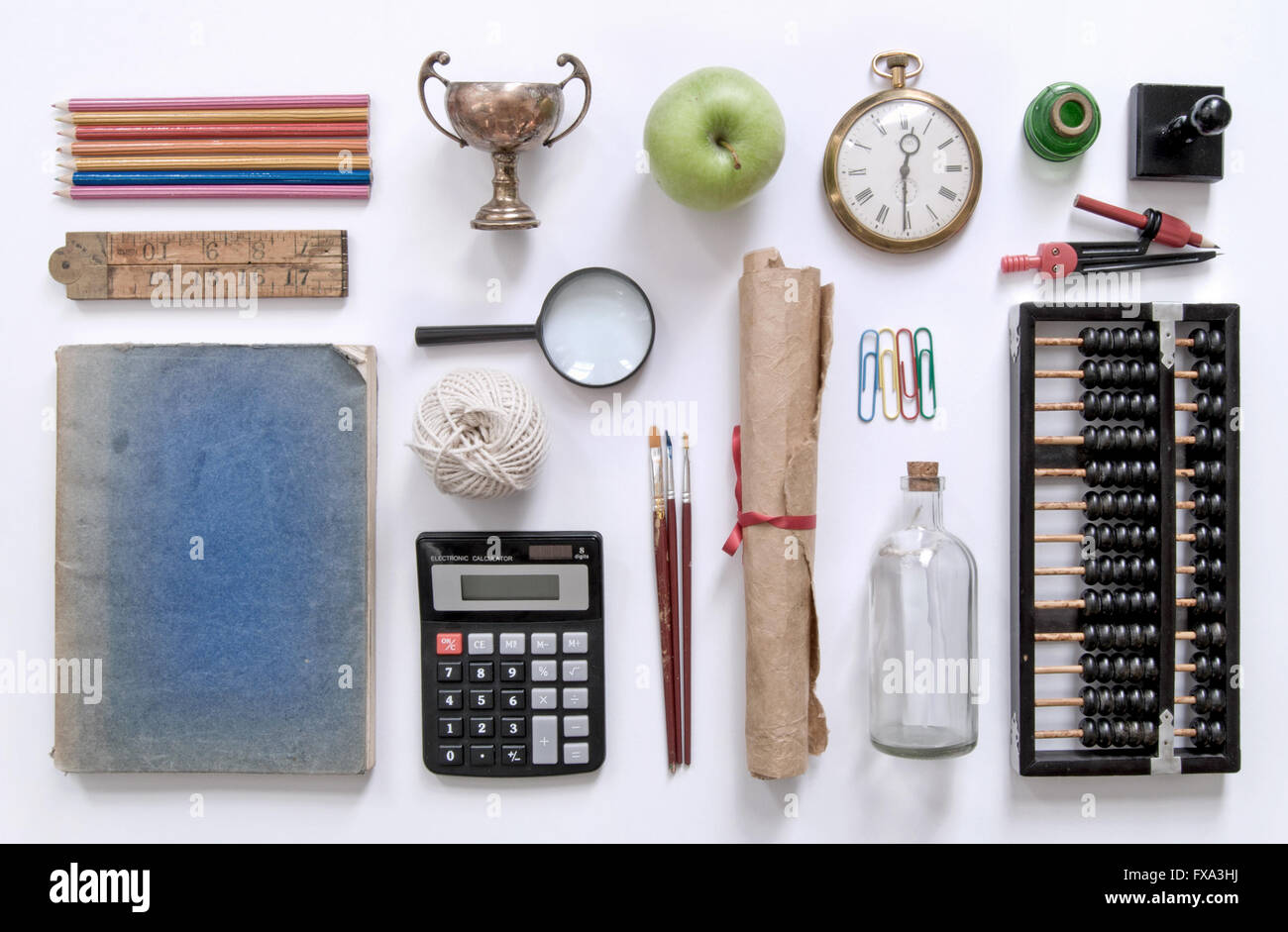 Education and research objects Stock Photo - Alamy