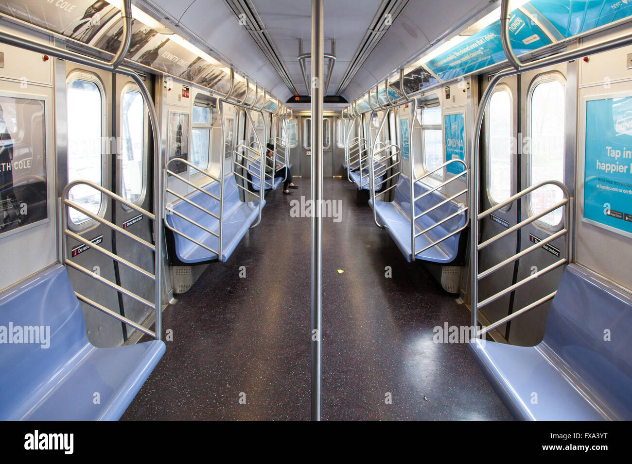 Subway train carriage, Manhattan, New York City, United States of ...