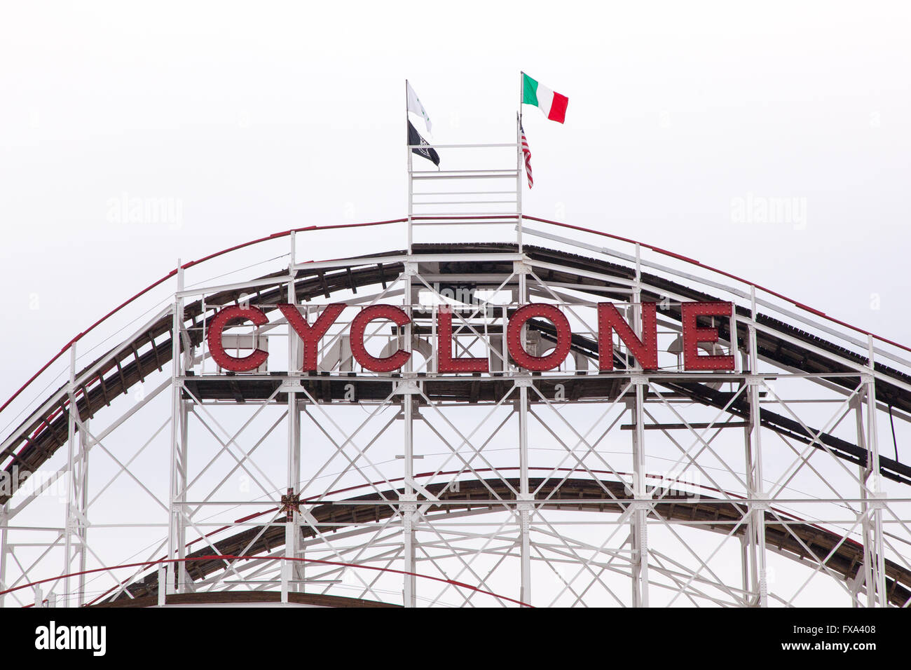 Cyclone roller coaster, Coney Island, Brooklyn, New York City, United ...