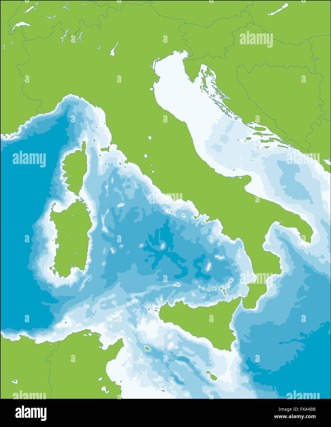 Italian Republic map Stock Vector Image & Art - Alamy