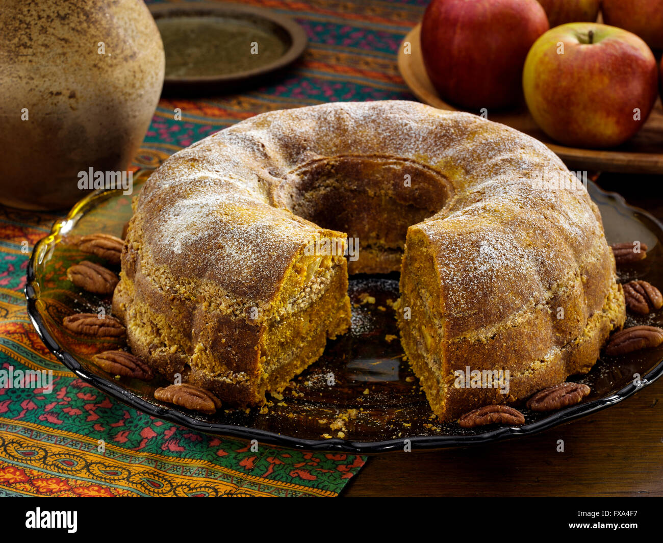 Autumn Bundt cake Stock Photo - Alamy