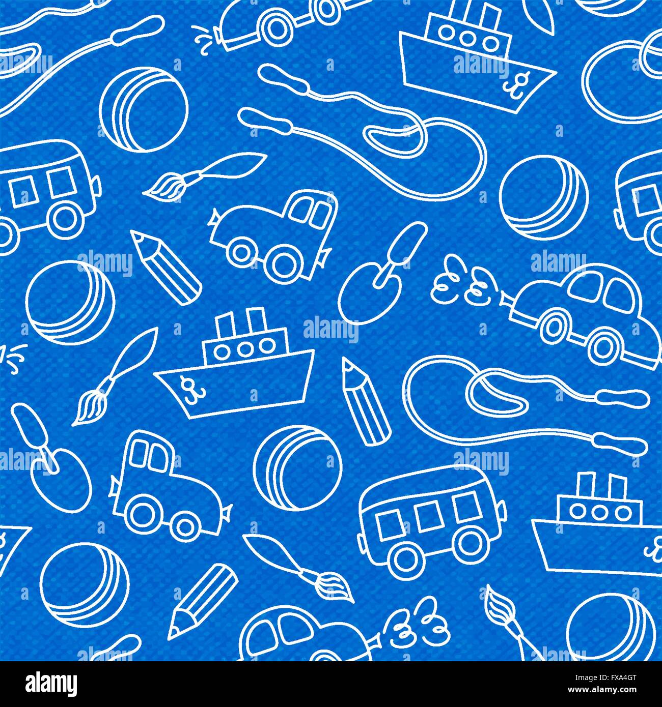 Seamless doodle children toys pattern Stock Vector Image & Art - Alamy
