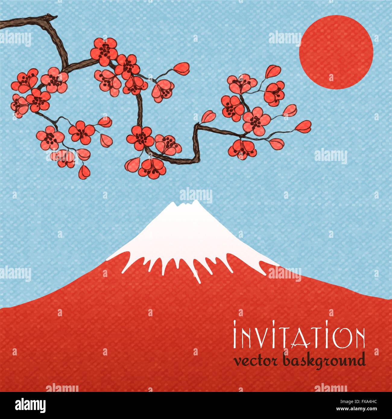 Sakura invitation card background or poster Stock Vector Image & Art ...