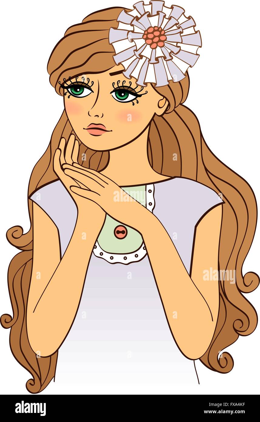 Charming makeup Stock Vector Images - Alamy