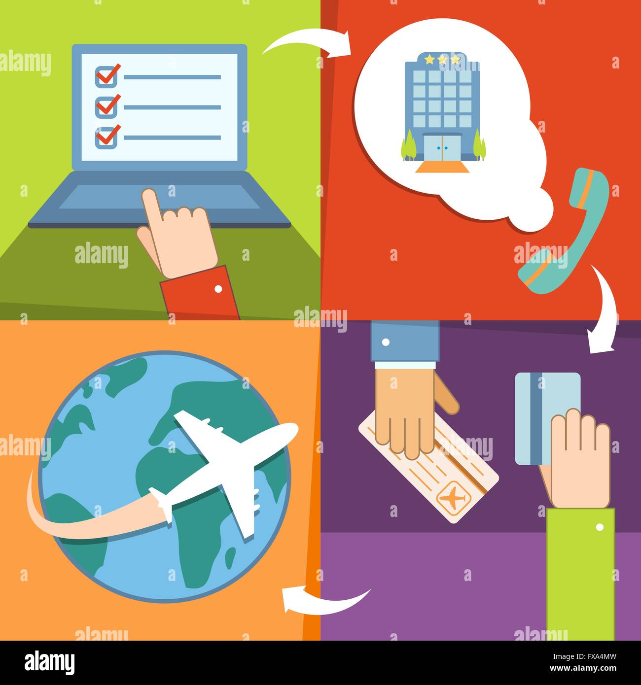 Booking icons Stock Vector Images - Alamy