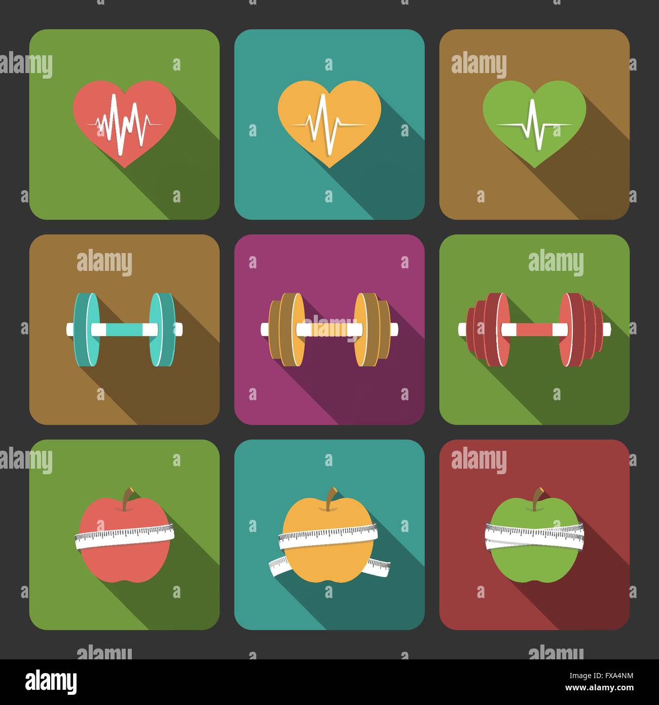 Body building exercises Stock Vector Images - Alamy