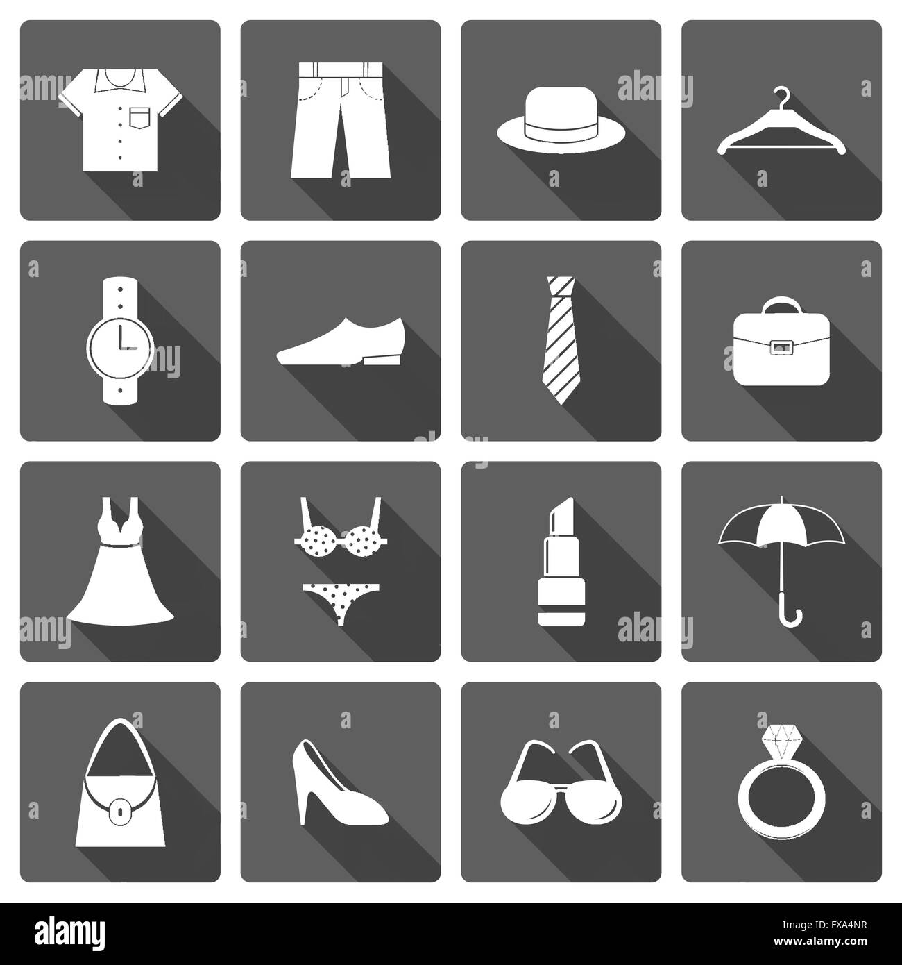 Clothes hanger icons Black and White Stock Photos & Images - Alamy