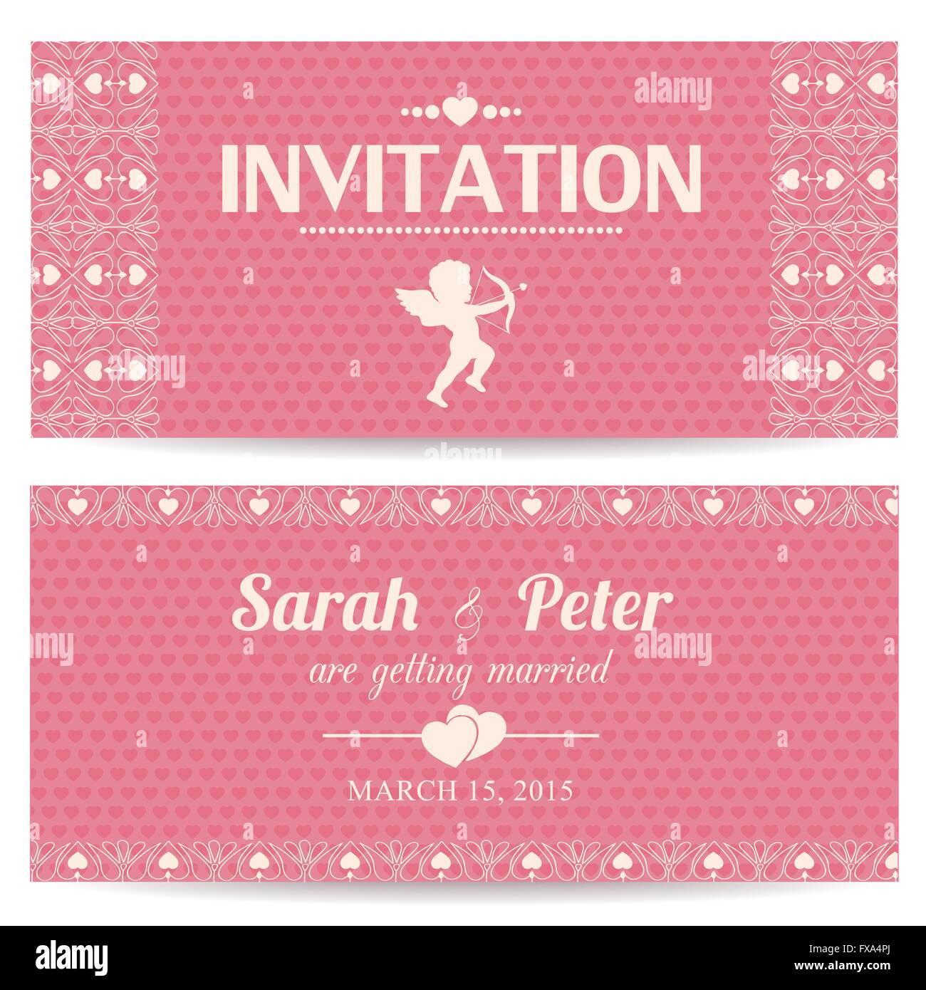 Valentine day wedding romantic Stock Vector Images - Alamy
