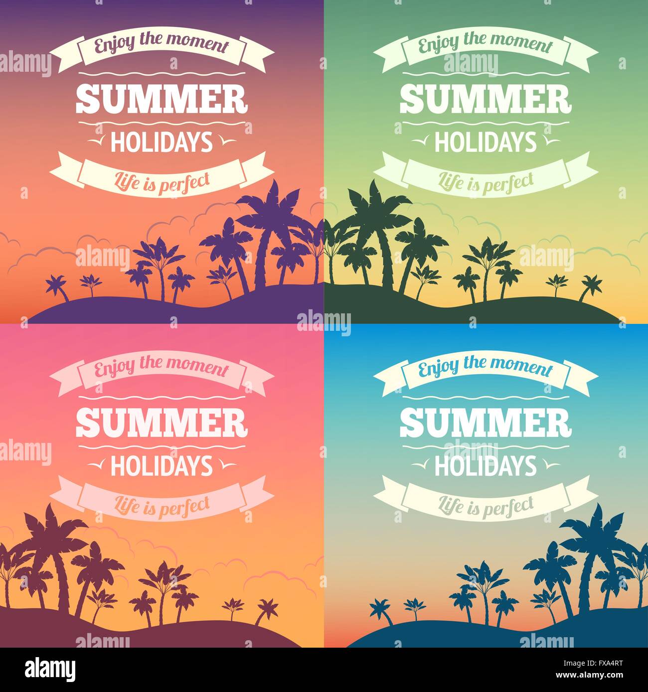 Summer holiday poster Stock Vector Image & Art - Alamy