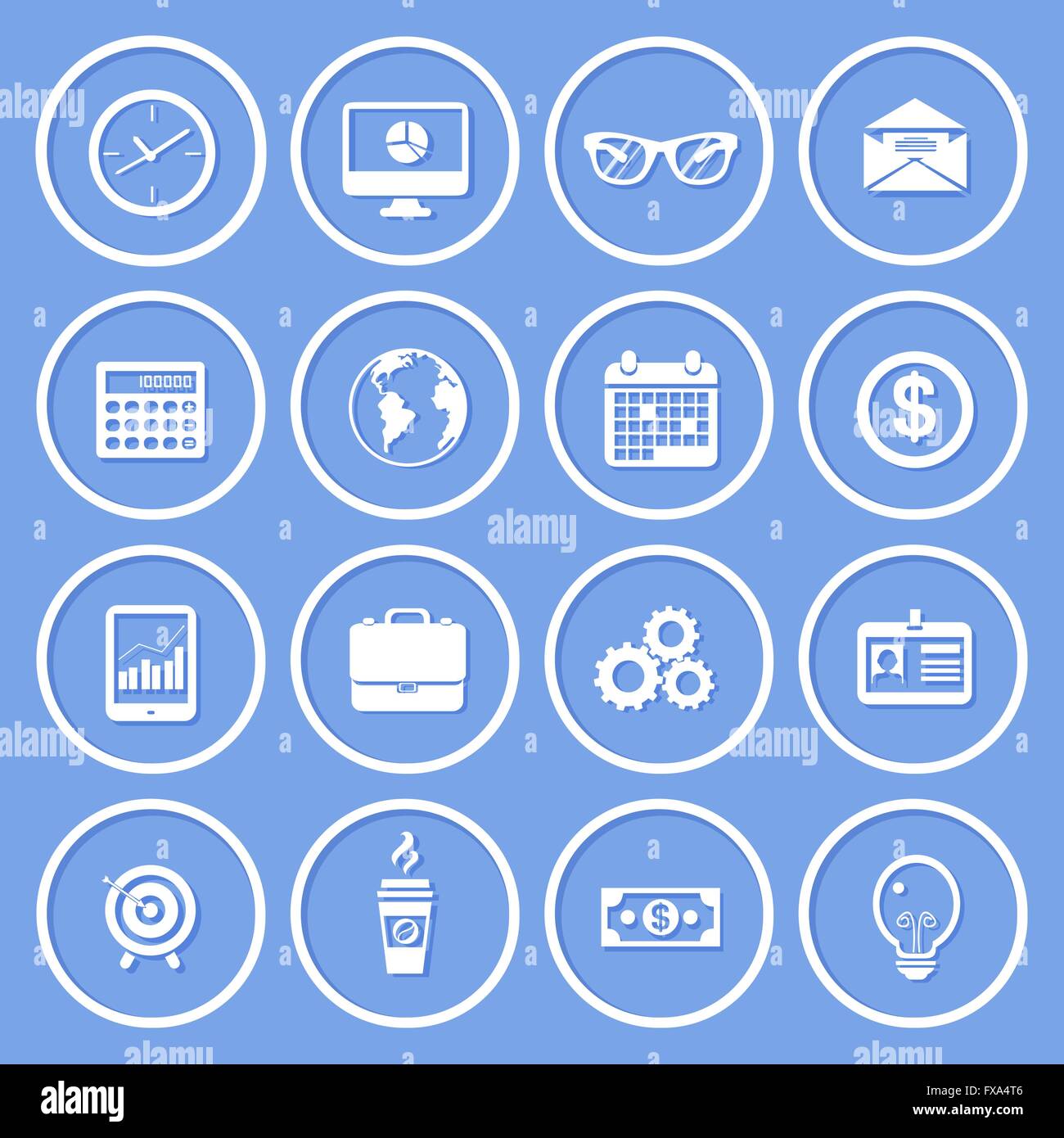 Business Paper Icons Stock Vector Image & Art - Alamy