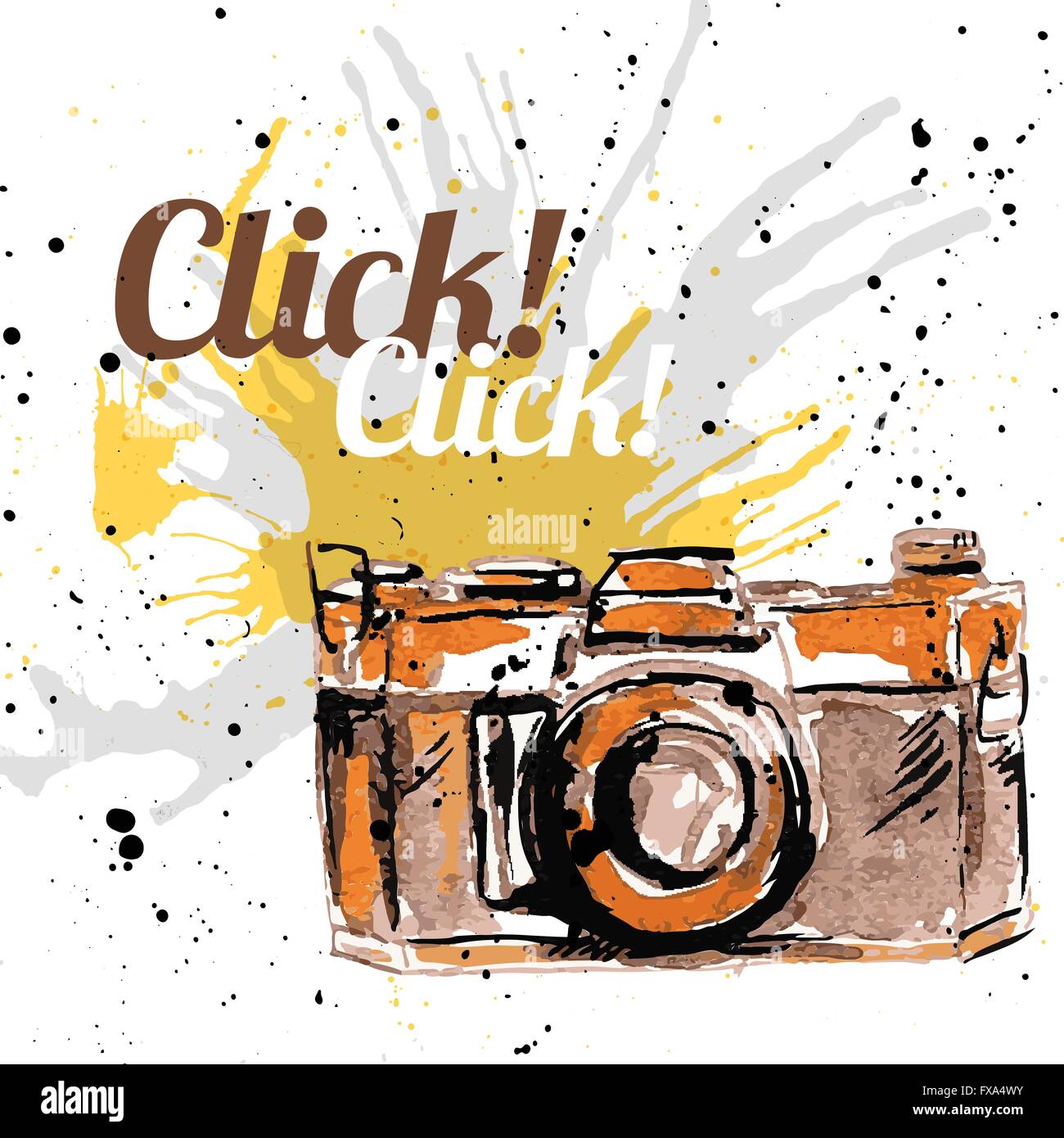 Hand cover camera Stock Vector Images - Alamy