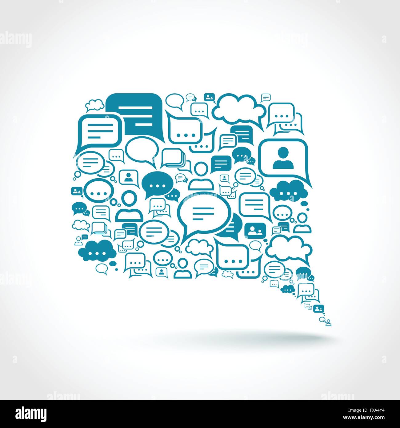 Chat communication concept Stock Vector Image & Art - Alamy