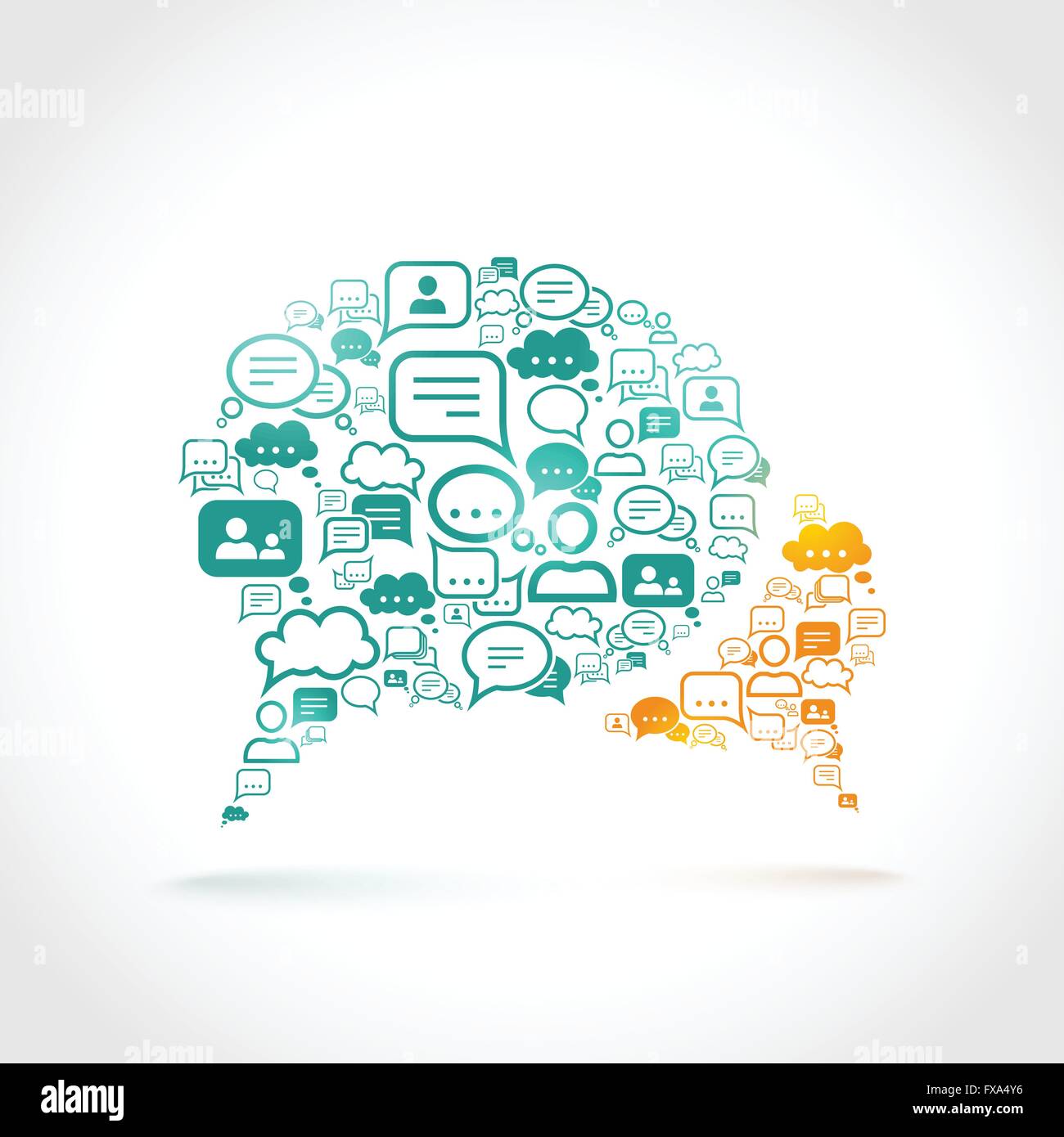 Chat communication concept Stock Vector Image & Art - Alamy