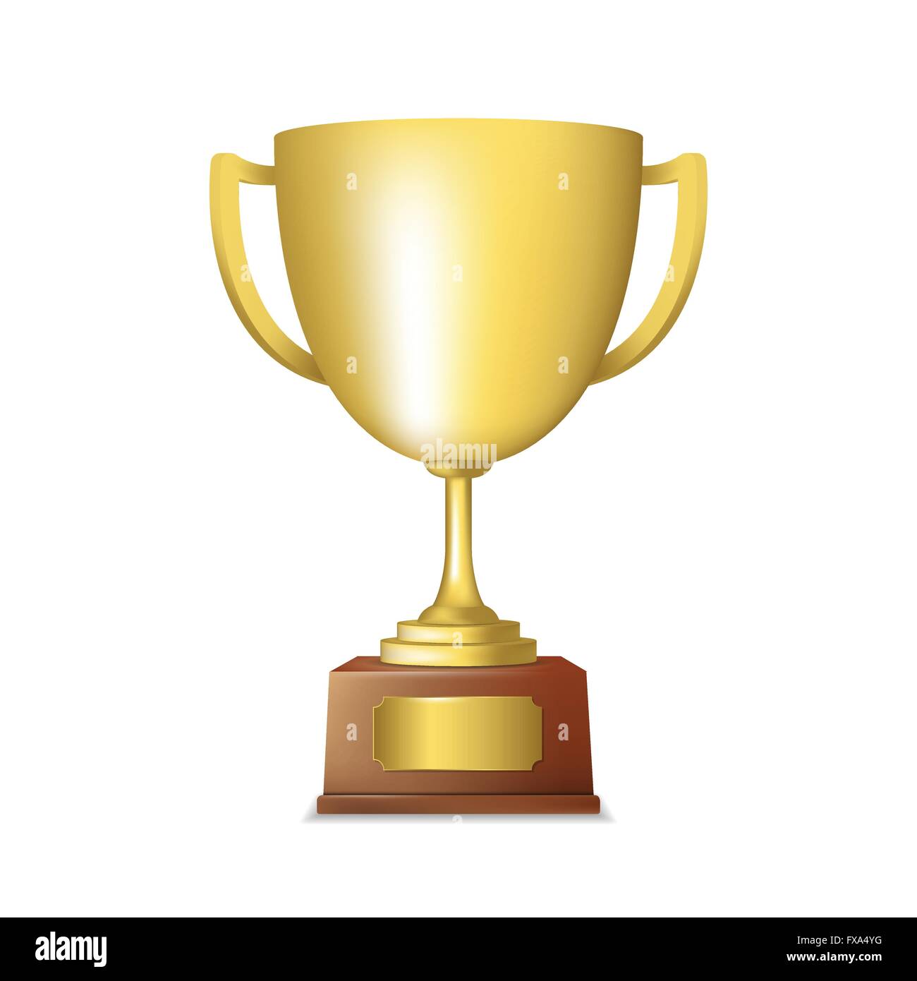 Golden trophy emblem Stock Vector Image & Art - Alamy
