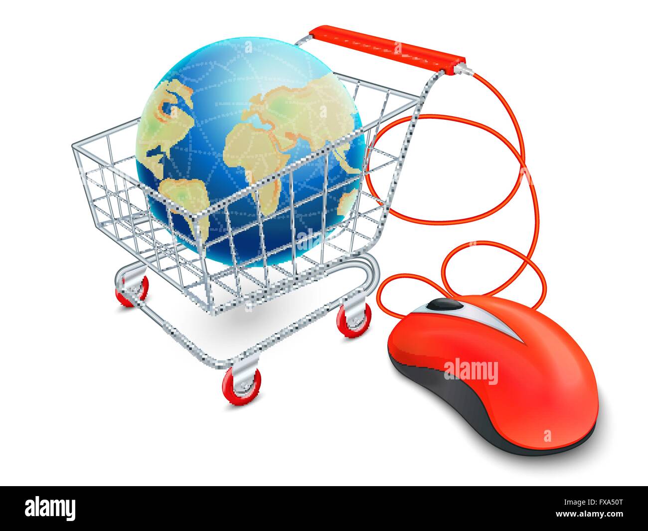 Internet shopping cart concept Stock Vector Image & Art - Alamy