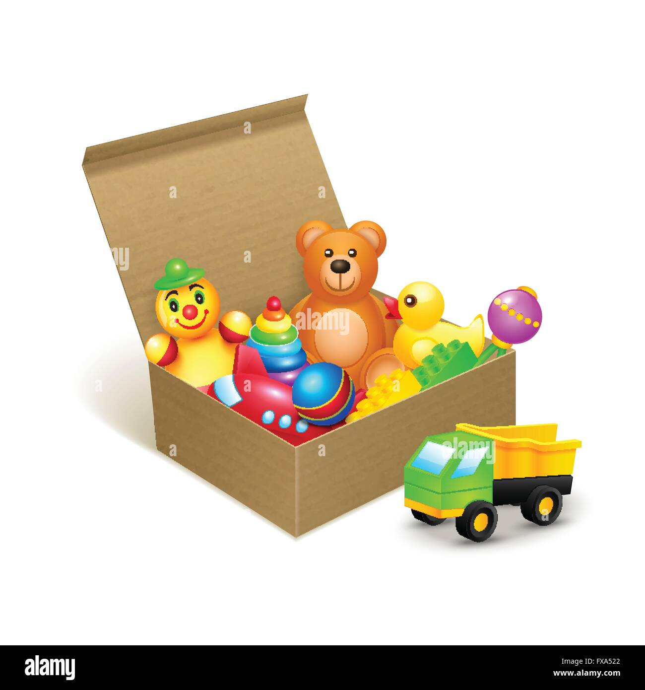 Toys box emblem Stock Vector Image & Art - Alamy