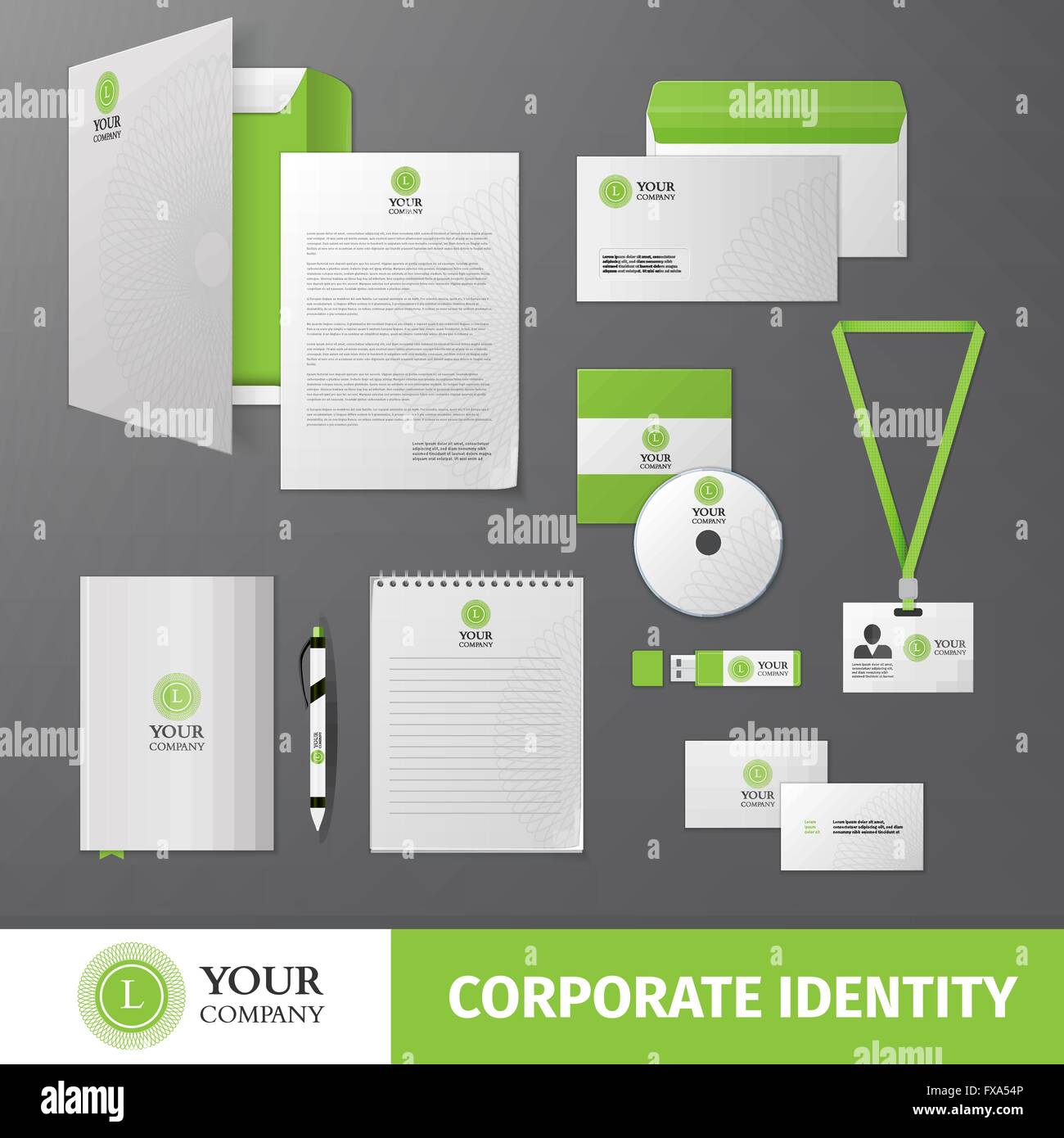 Corporate identity template Stock Vector Image & Art - Alamy
